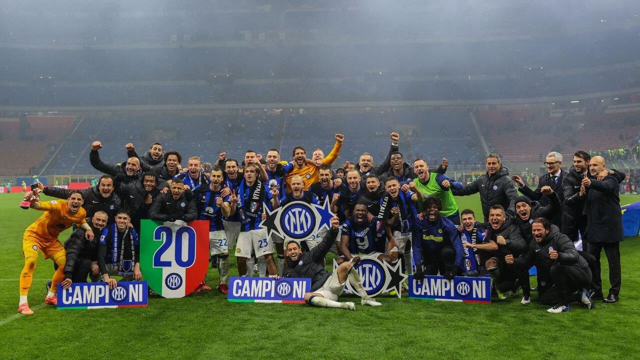 L'Inter Campione d'Italia per la 2oesima volta nella storia!